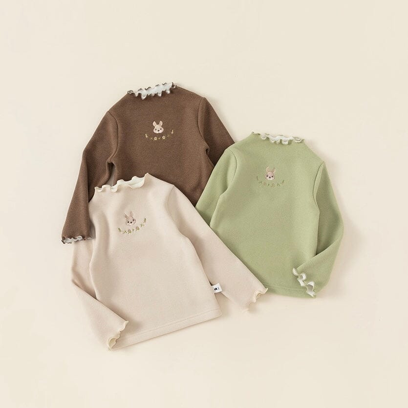 Embroidered Bunny Winter Plush Top – Alex + Nova