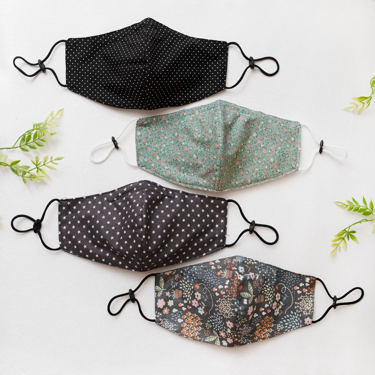 Printed Pattern Reusable Face Mask [Set of 2] – Alex + Nova