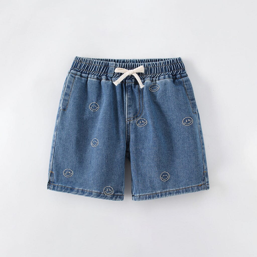Smiley Face Denim Shorts – Alex + Nova